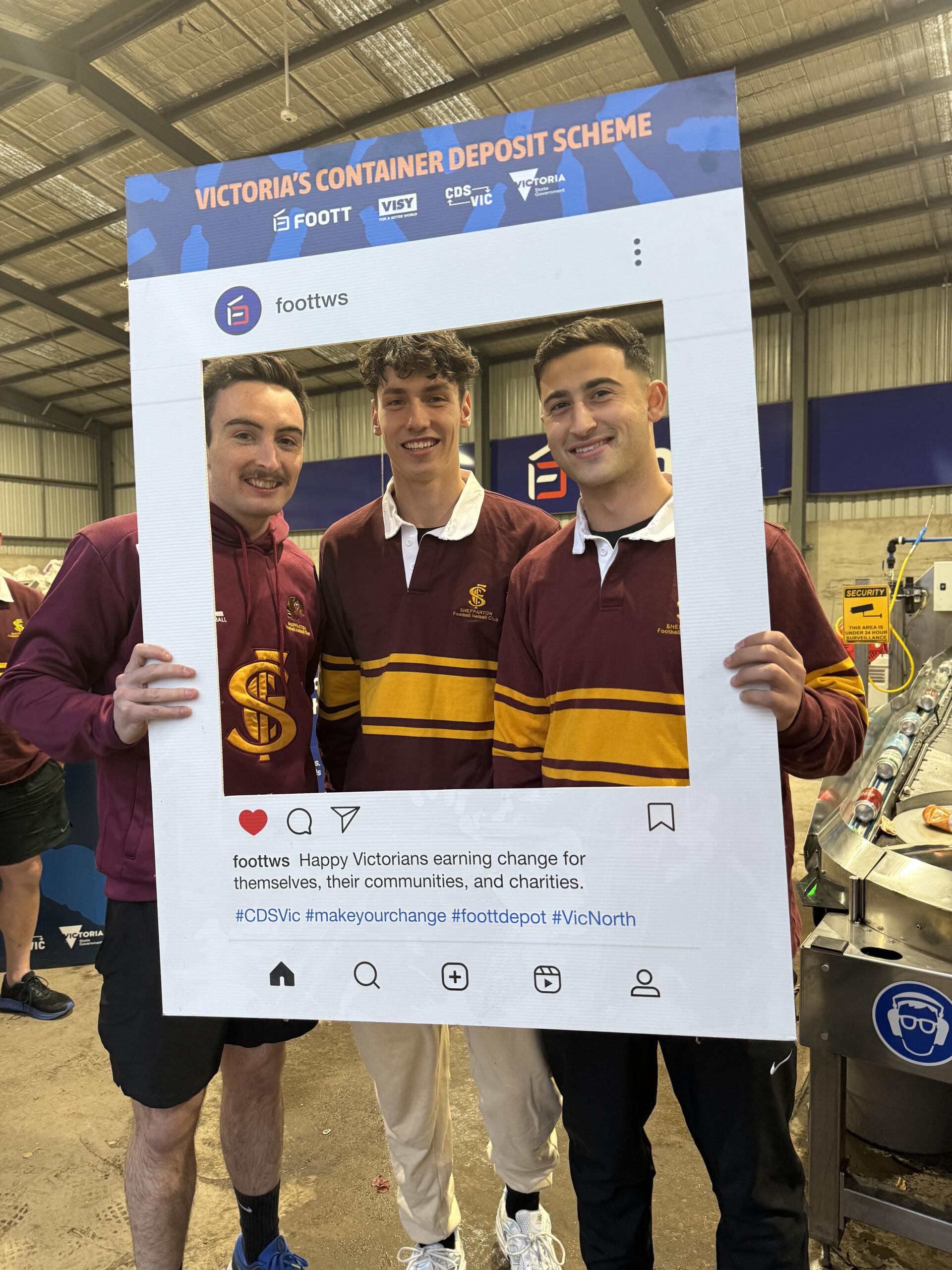 Shepparton Bears kick off container collection program - FOOTT Waste ...
